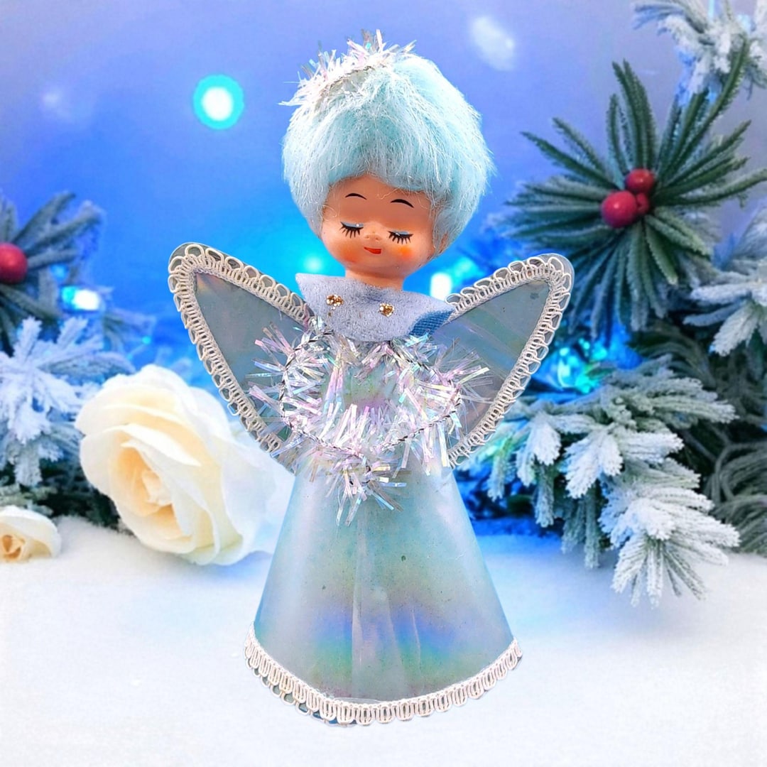 Vintage Angel Tree Topper 1960