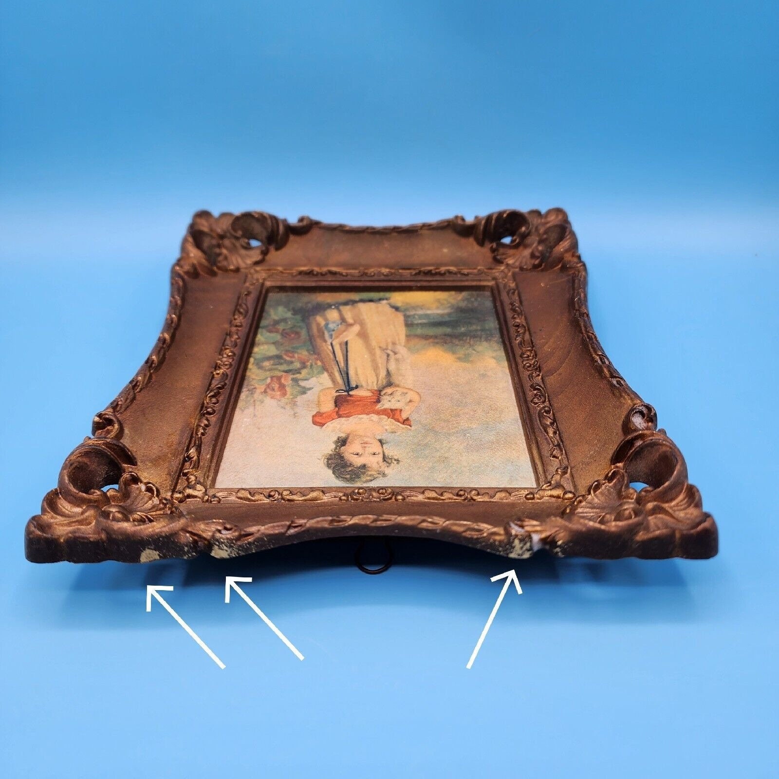 Vintage Jane Freeman Chums Girl and Kitten Framed Print Made in USA ...