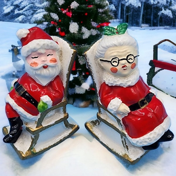 Santa Claus in a Rocking Chair - Etsy
