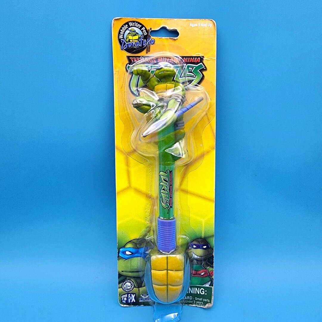 Vintage Teenage Mutant Ninja Turtles Wobble Writer Pen 2004 Donatello ...