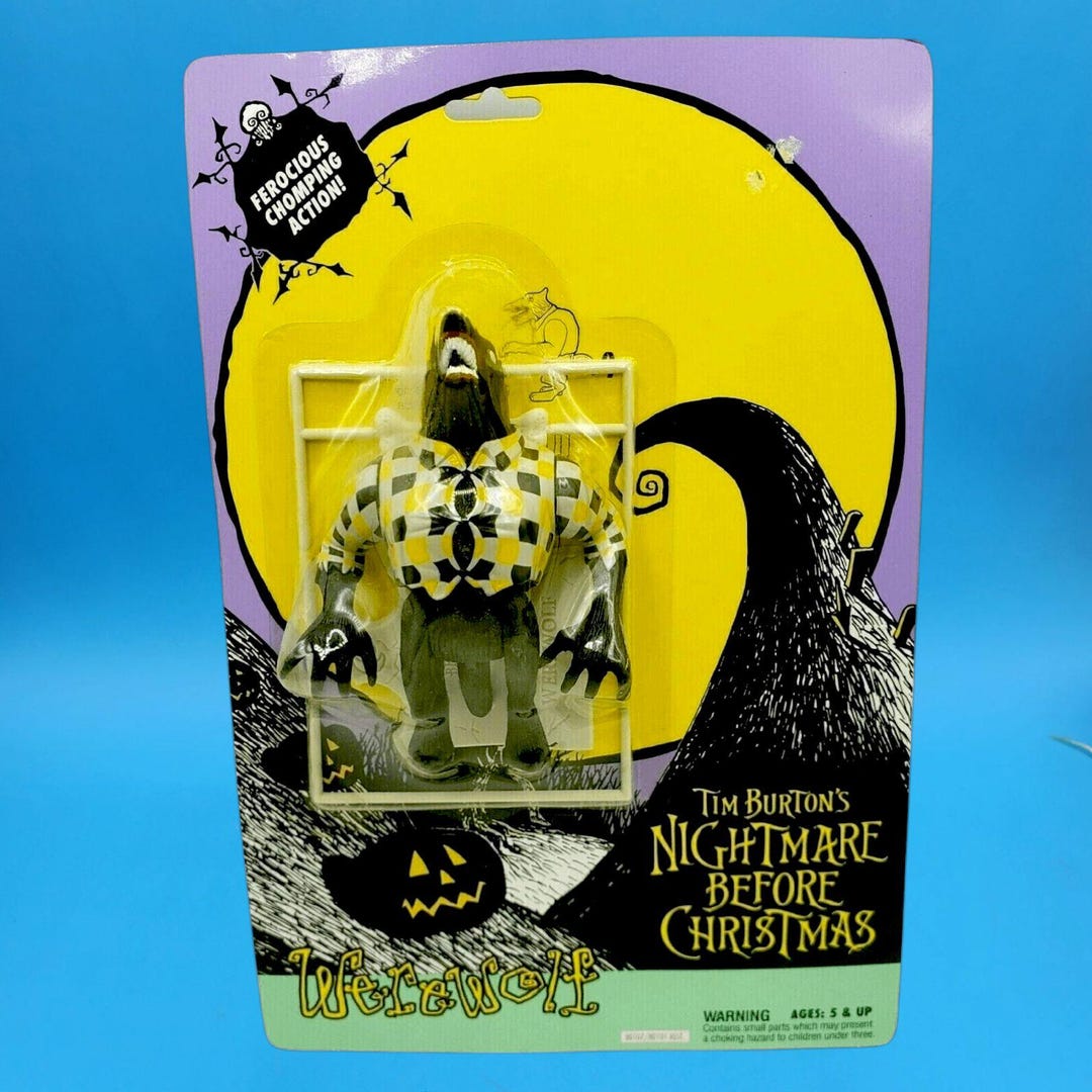 Nightmare Before Christmas Werewolf Figure Vintage 1993 Variation Card ...