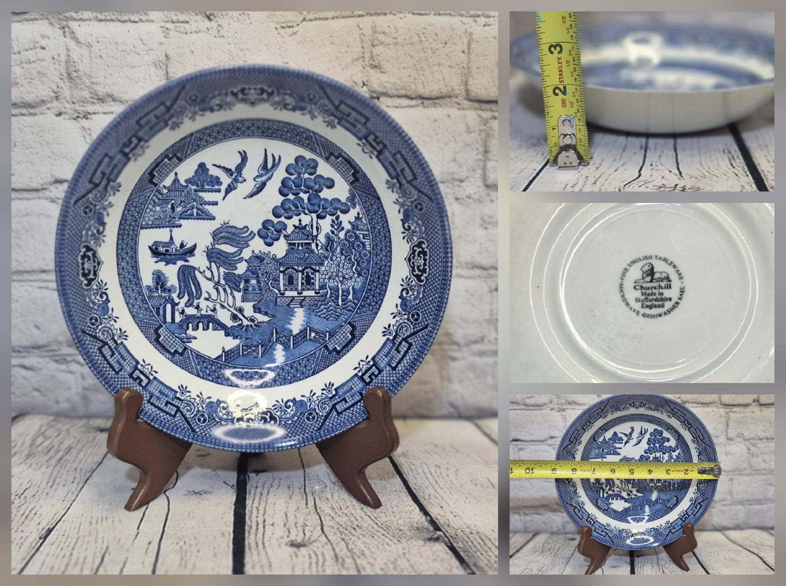 Dinnerware Collection in Blue Willow Pattern, Made in England - Etsy