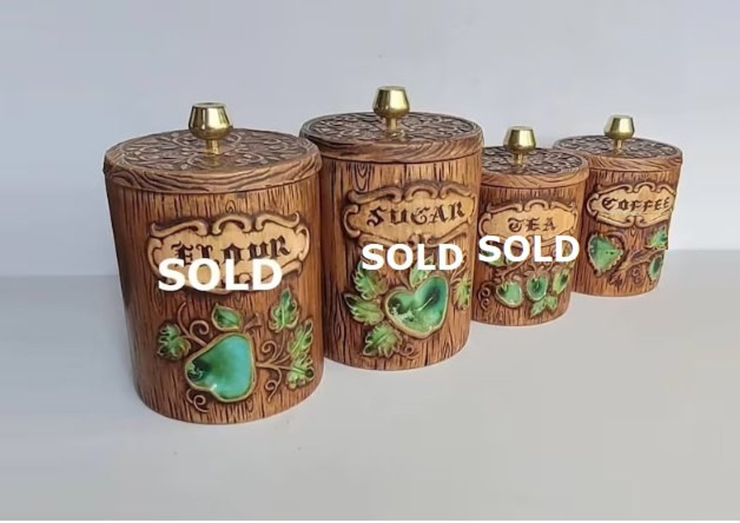 Treasure Craft Vintage Ceramic Canister Set - Etsy