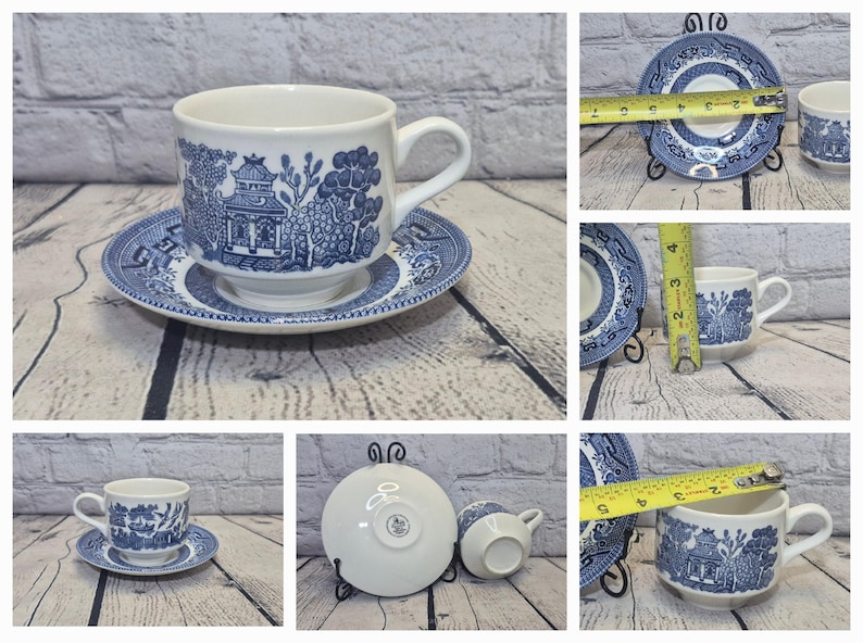 Dinnerware Collection in Blue Willow Pattern, Made in England - Etsy
