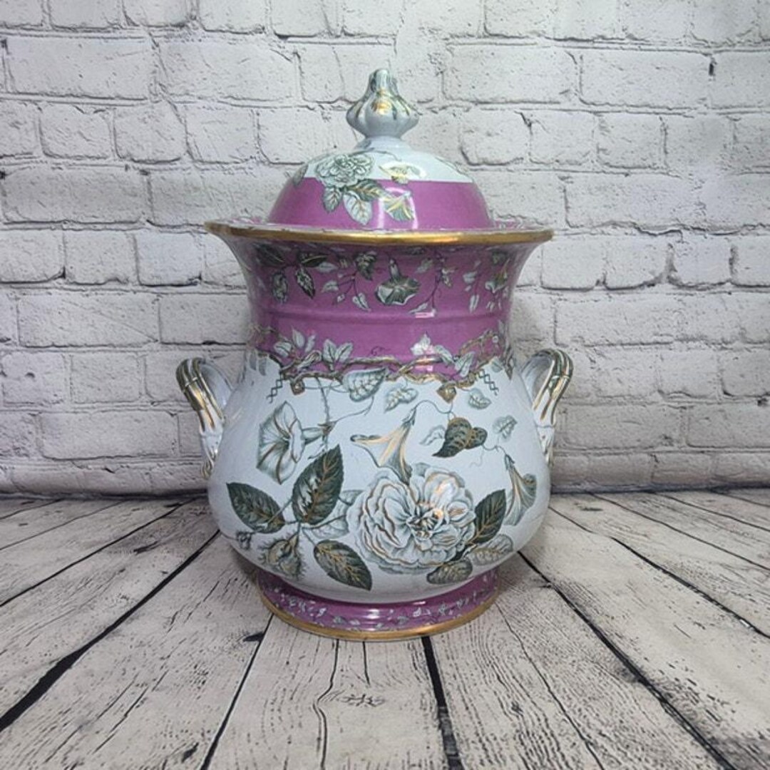 Antique One of a Kind Pot Jar Slop Pail Marked Chiswik by Sa and Co - Etsy