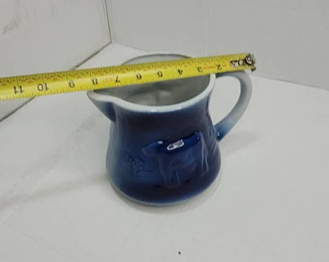 Vintage Victoria Ware Ironstone Flow Blue and White Pitcher Cow - Etsy