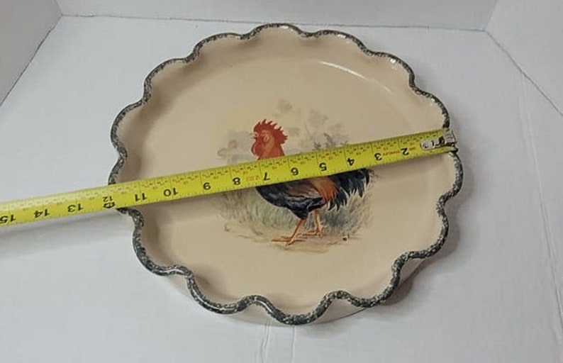 Vintage Rooster Baking Pie Dish by Home and Garden Party - Etsy