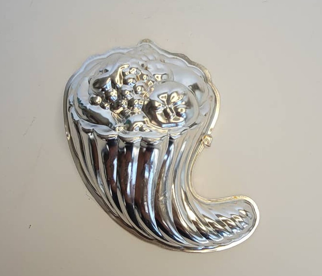 Vintage Copper Jello Mold Cornucopia - Etsy