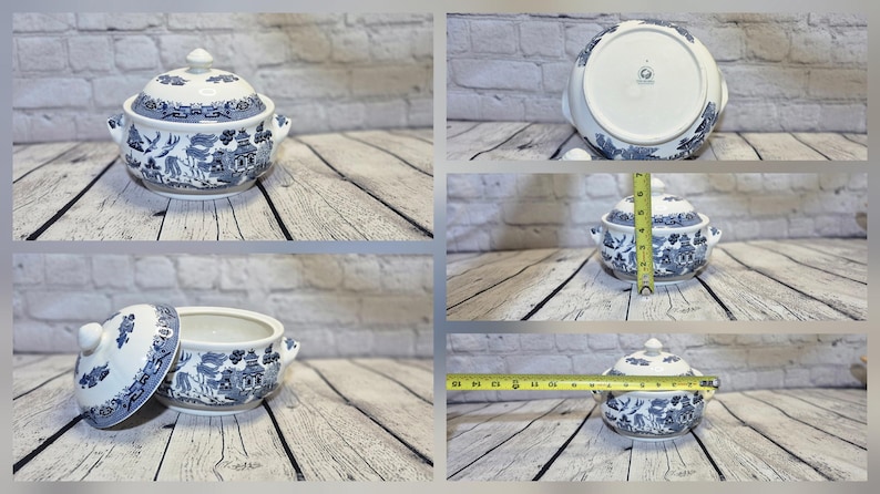 Dinnerware Collection in Blue Willow Pattern, Made in England - Etsy