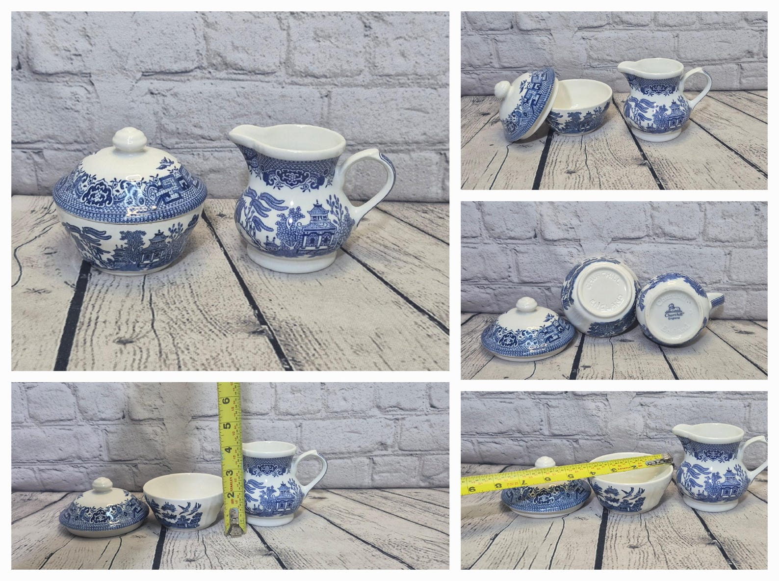 Dinnerware Collection in Blue Willow Pattern, Made in England - Etsy