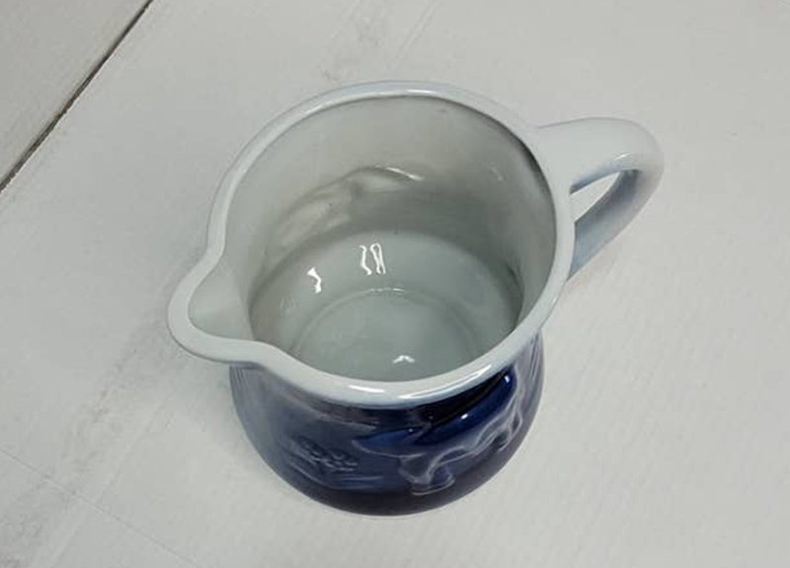 Vintage Victoria Ware Ironstone Flow Blue and White Pitcher Cow - Etsy