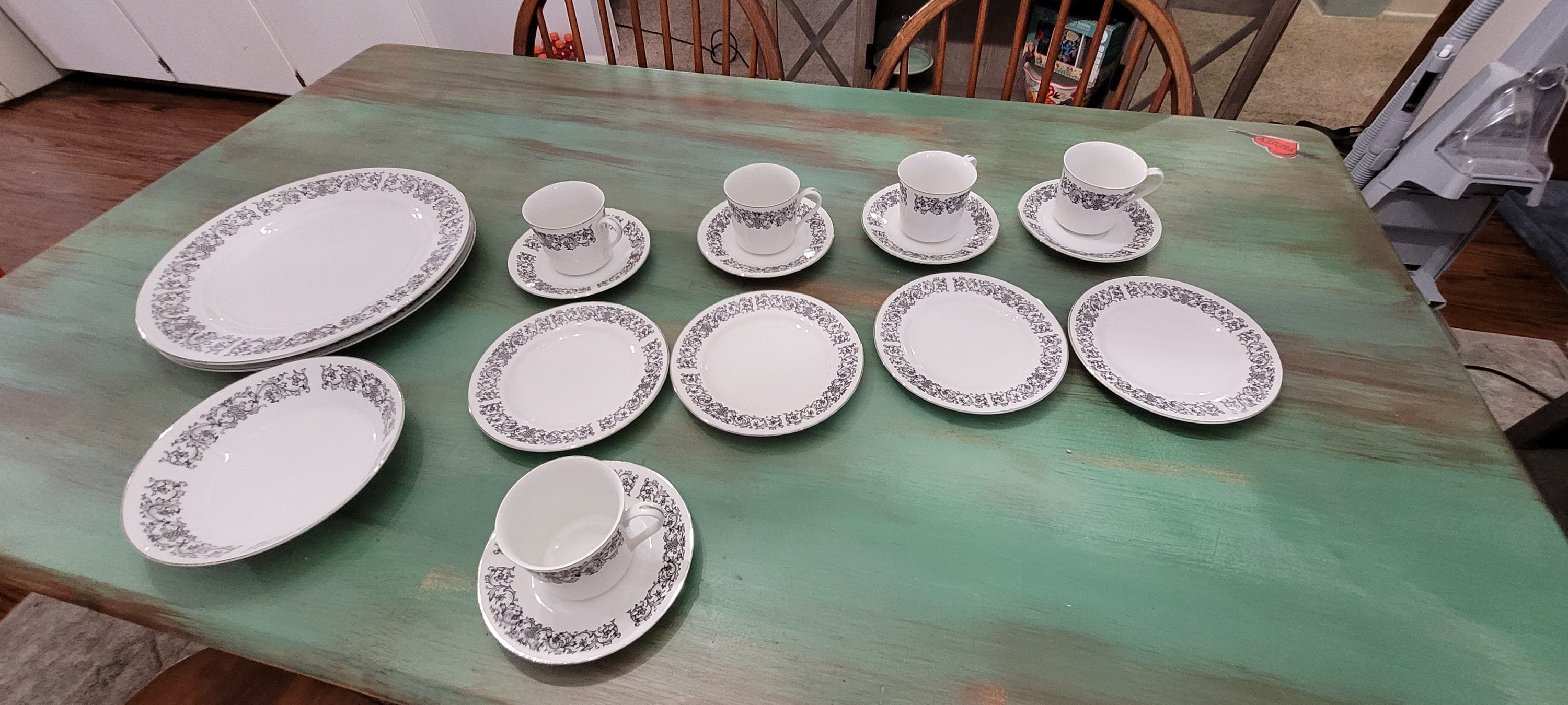 17pcs Set Ekco Eterna Fine Porcelain China Corsair 1301 - Etsy