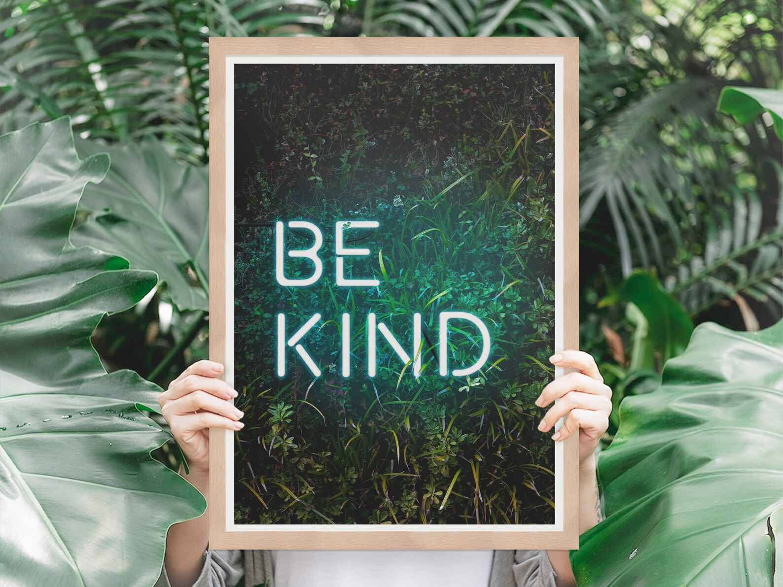 Be Kind Inspirational Neon Sign Print - Etsy