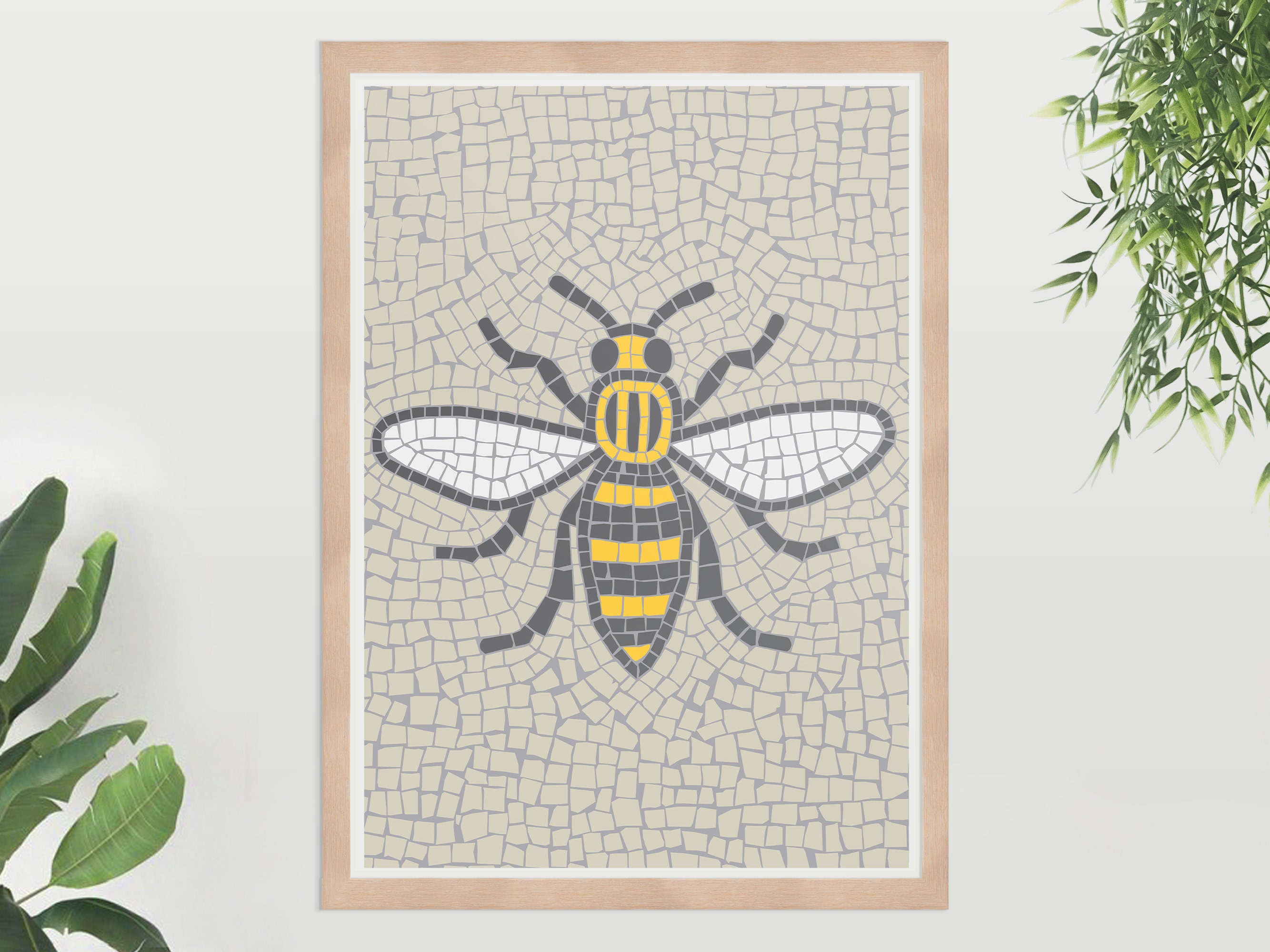 Manchester Bee Mosaic Vector Illustration - Etsy UK