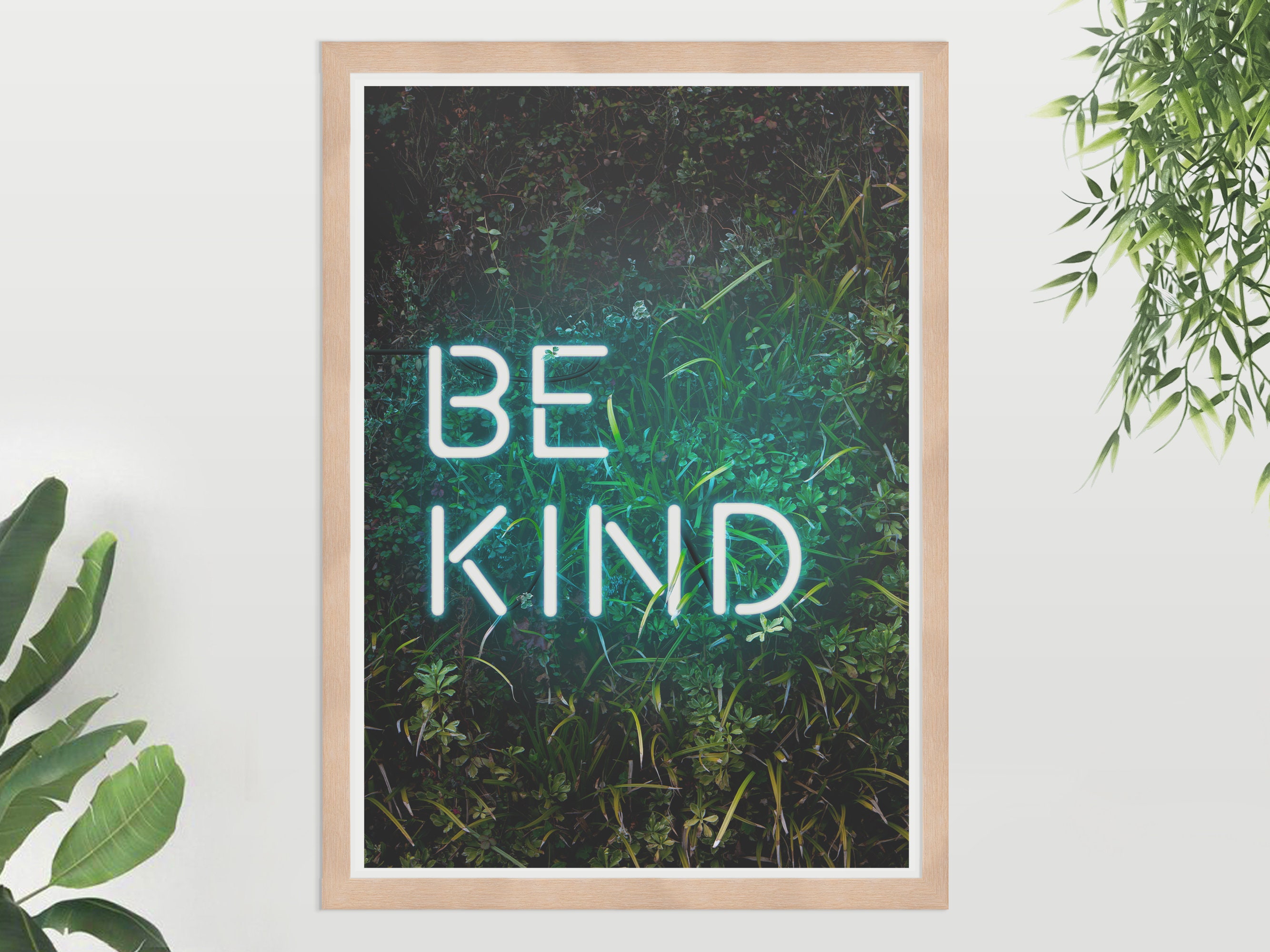 Be Kind Inspirational Neon Sign Print - Etsy