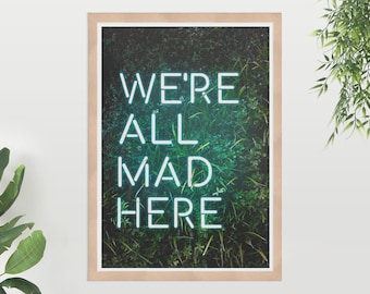 Alice in Wonderland Neon Sign - Etsy UK