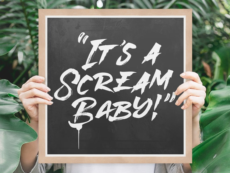 It's A Scream Baby! - Scream Movie Quote Vector Illustration - Etsy