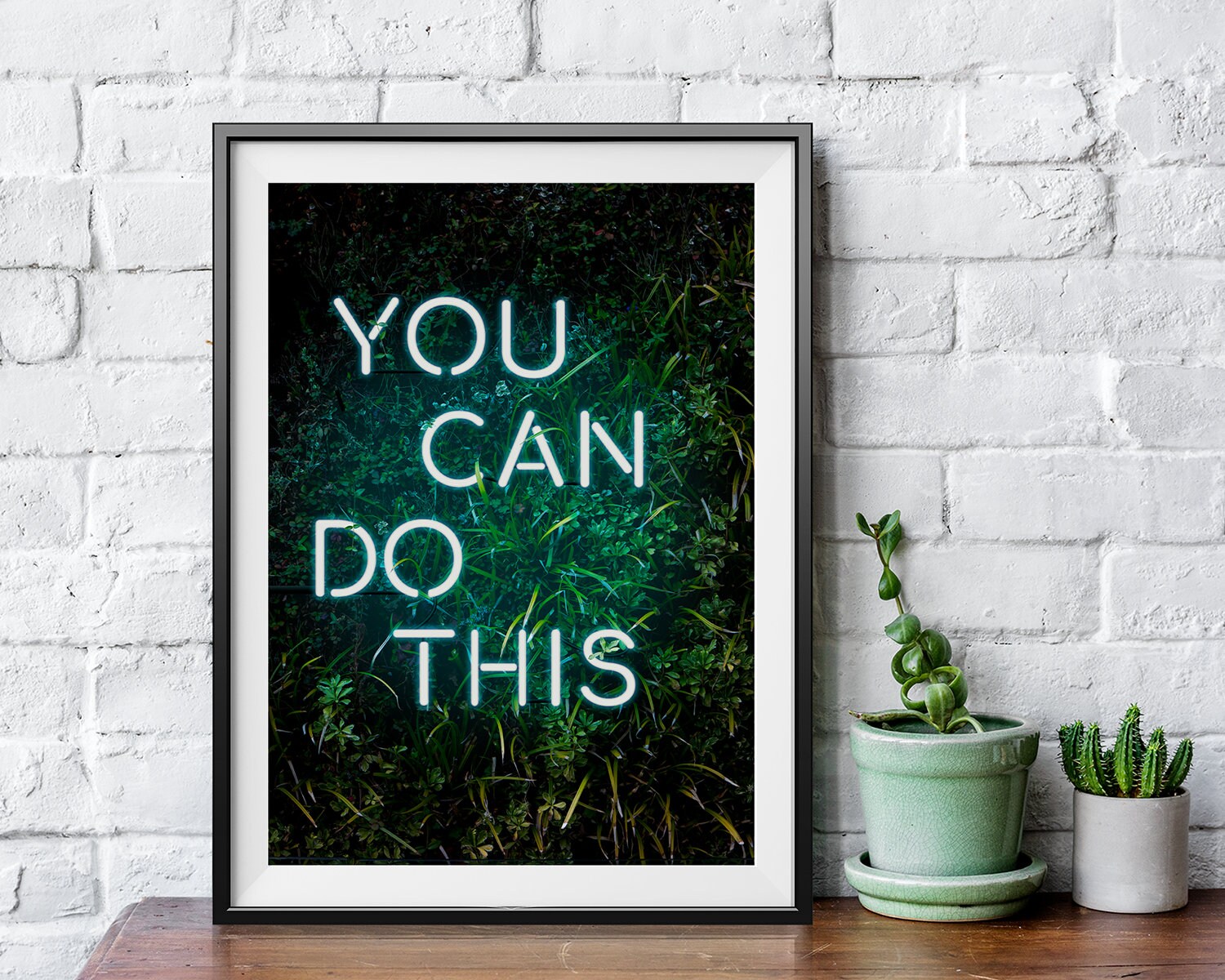 You Can Do This Inspirational Neon Sign Print | Etsy