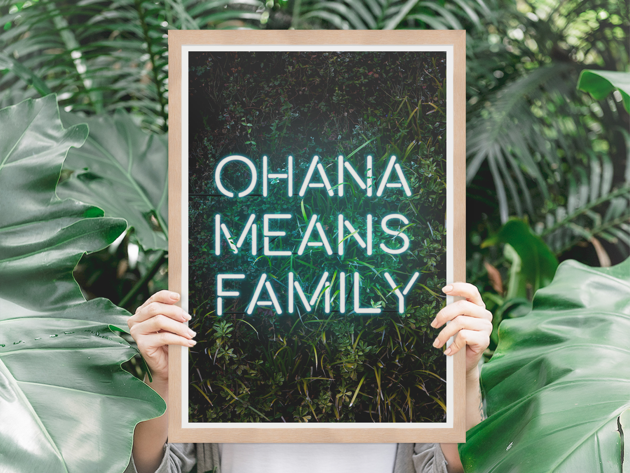 Ohana Means Family Disney Inspired Neon Sign Print - Etsy