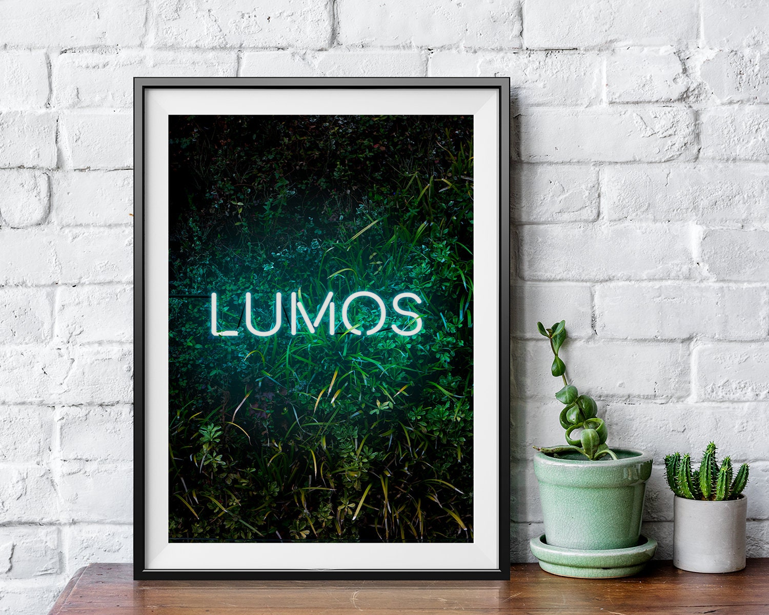 Lumos Harry Potter Inspired Neon Sign Print | Etsy