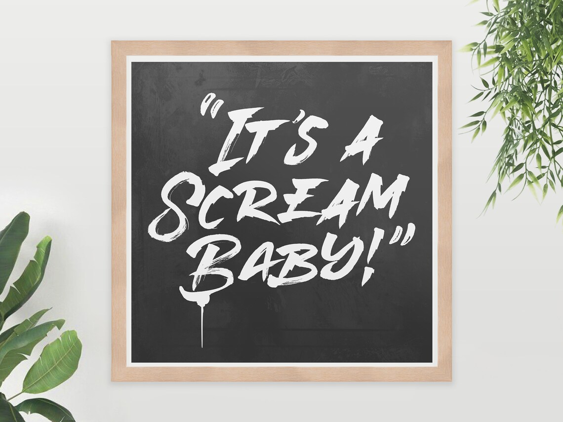It's A Scream Baby! - Scream Movie Quote Vector Illustration - Etsy