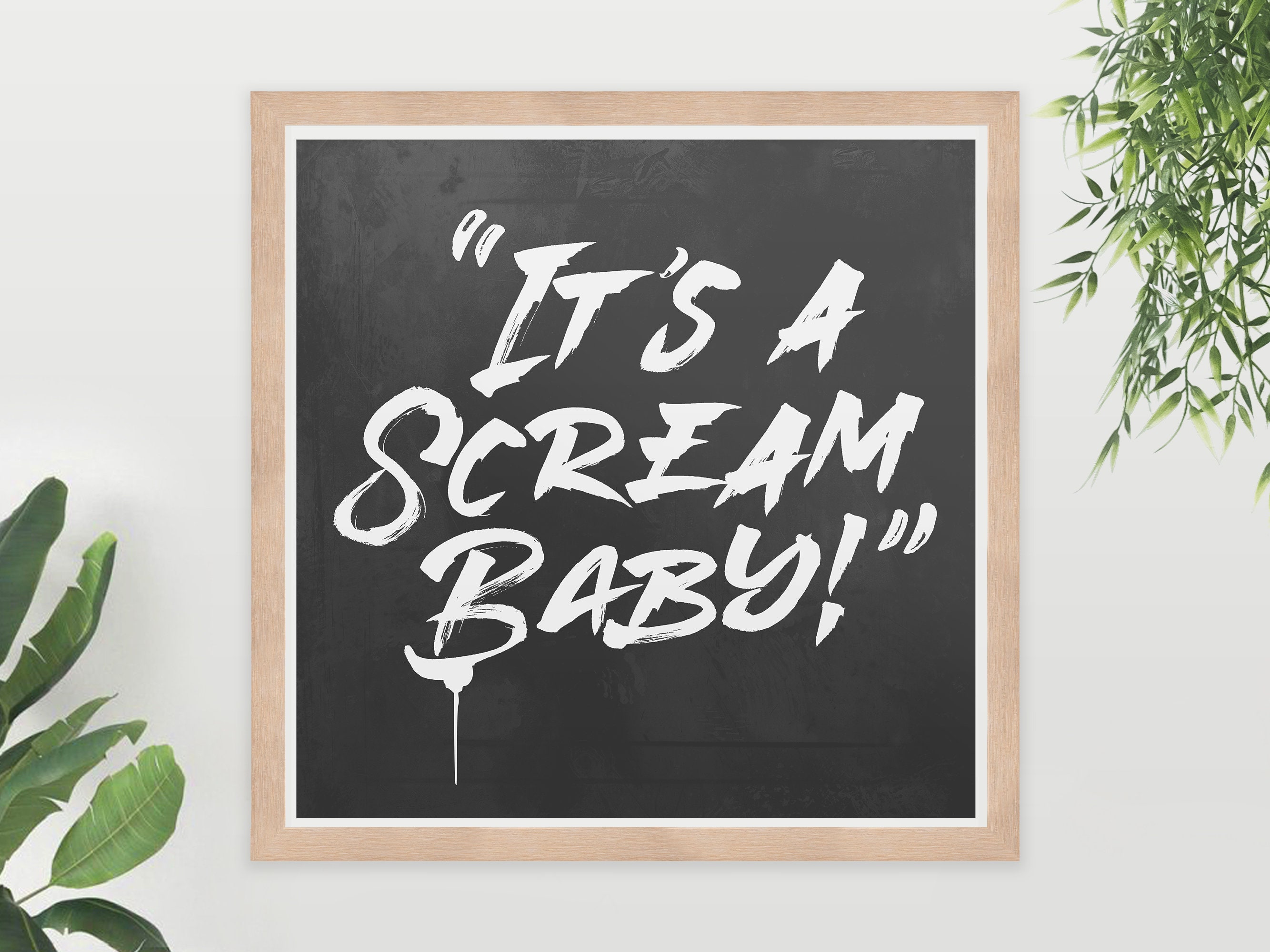 It's A Scream Baby Scream Movie Quote Vector - Etsy
