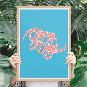 Glory Days Bruce Springsteen Inspired Vector Illustration - Etsy