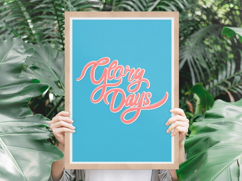 Glory Days Bruce Springsteen Inspired Vector Illustration - Etsy