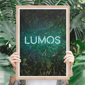 Lumos Harry Potter Inspired Neon Sign Print - Etsy