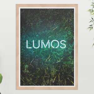 Lumos Harry Potter Inspired Neon Sign Print - Etsy