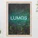 Lumos Harry Potter Inspired Neon Sign Print - Etsy