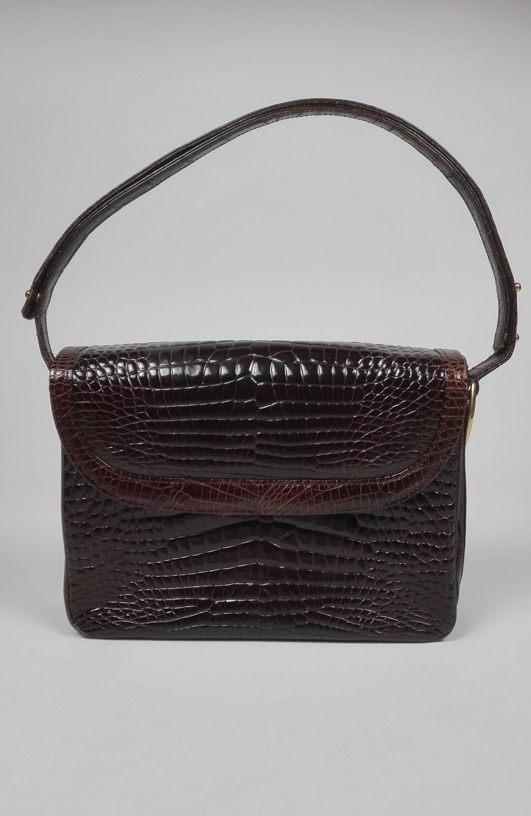 The Original T. Cappelli Vintage Red Crocodile Leather Handbag ...