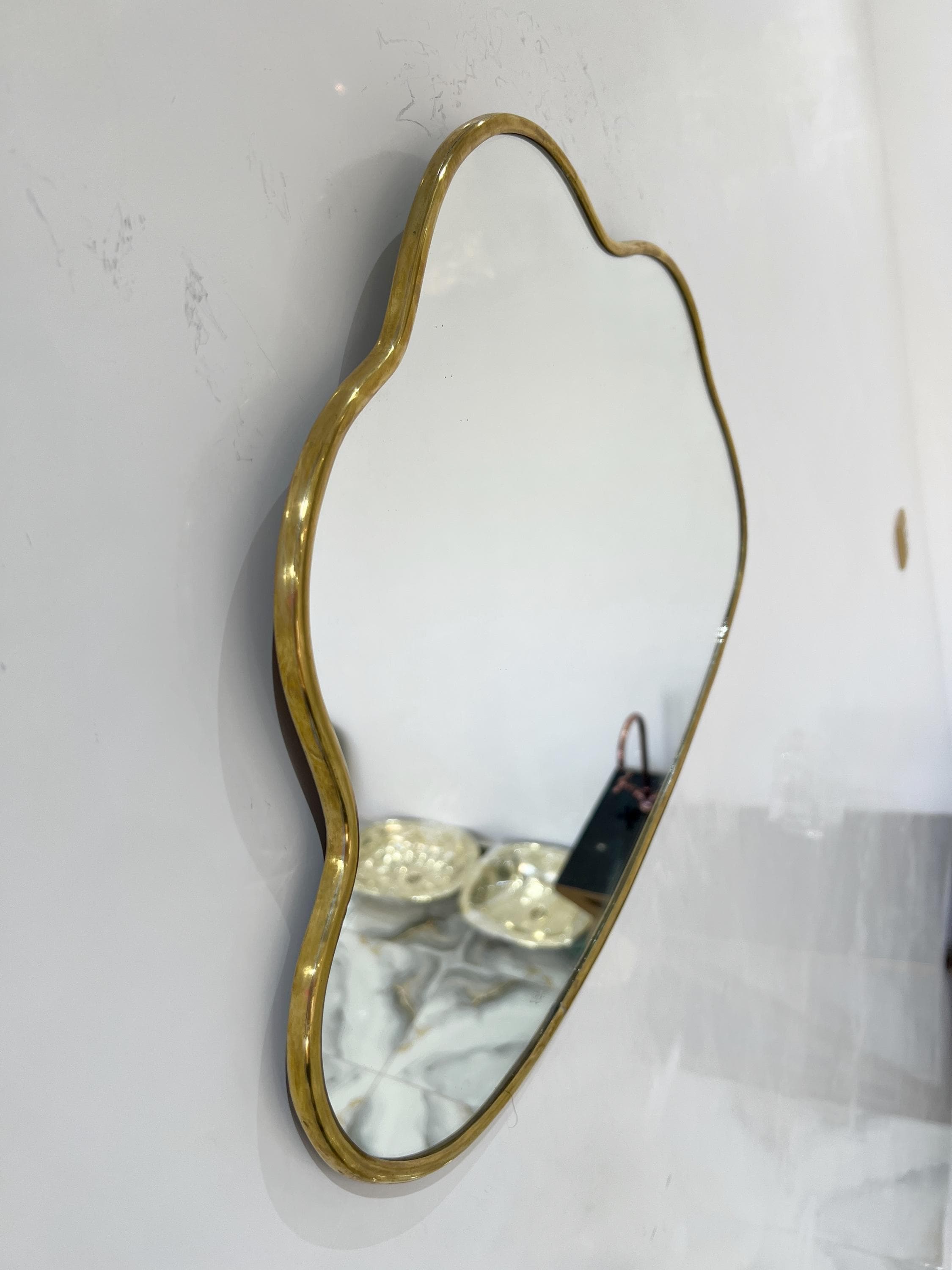 Cloud Shaped Mirror for Nursery, Large White Wall Mirror, Full Length ...