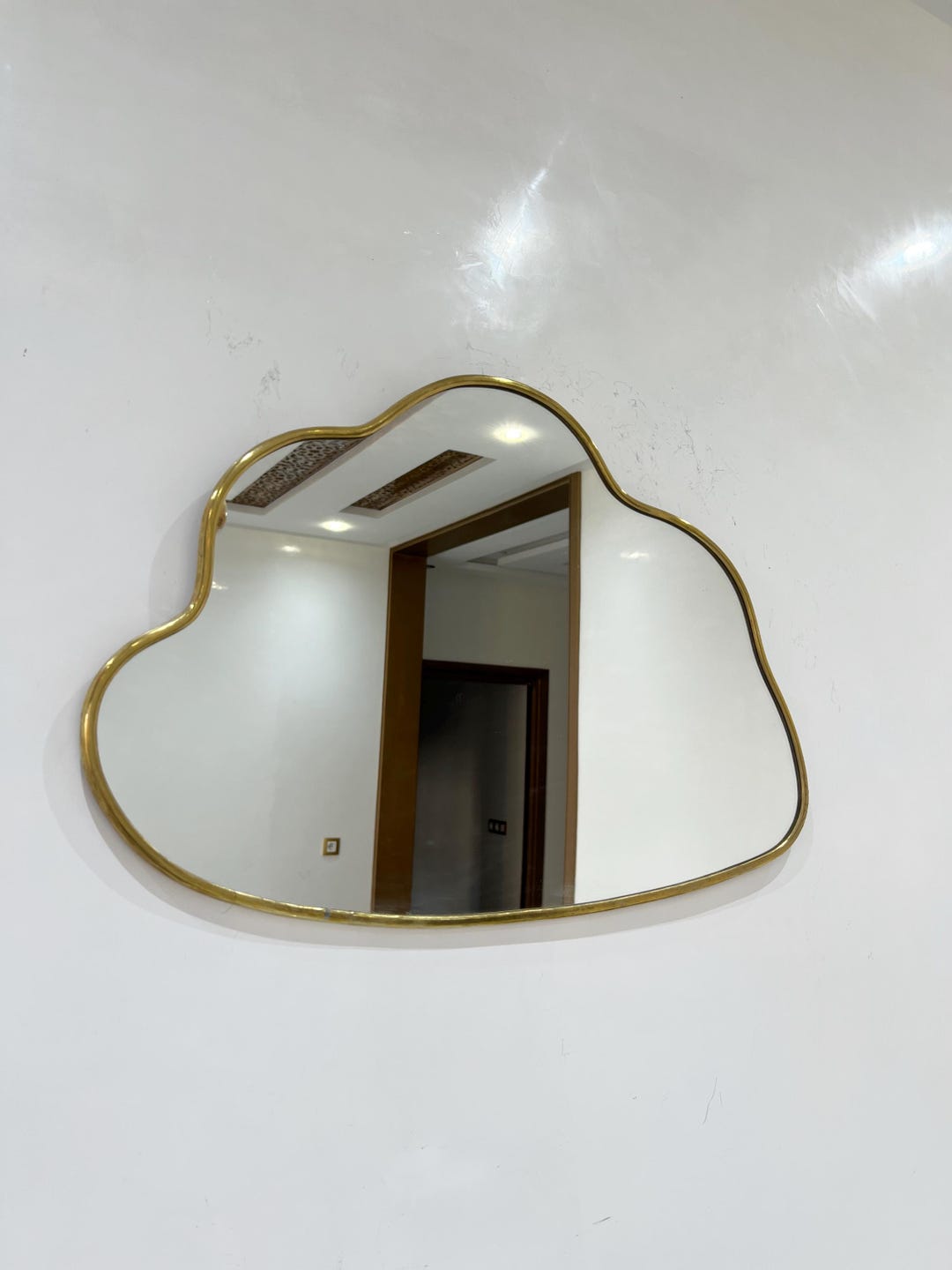 Cloud Shaped Mirror for Nursery, Large White Wall Mirror, Full Length ...