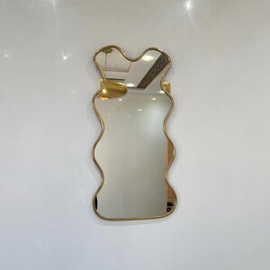 Wavy Wall Mirror, Full-size Wavy Mirror, Bathroom Mirror, Tall Mirror ...