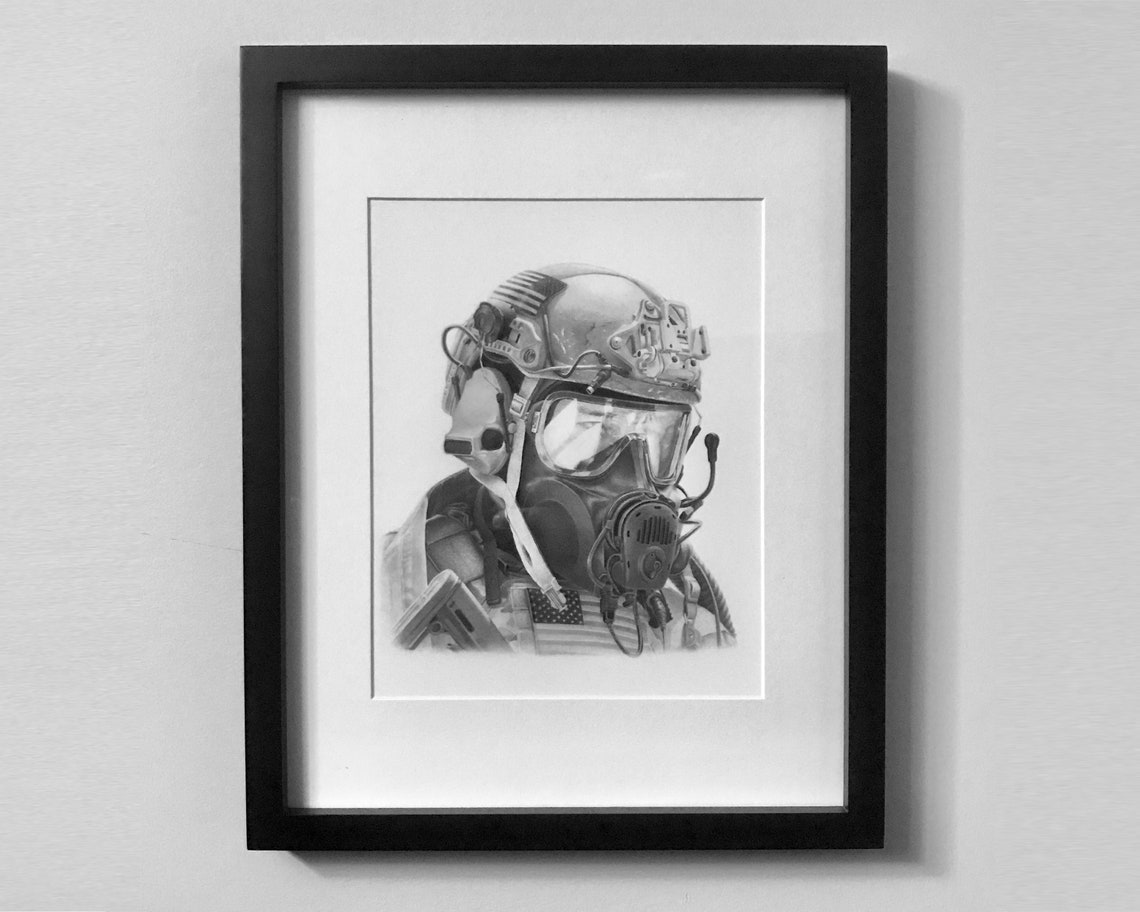 Fine Art Print of Original Pencil Drawing Police Military - Etsy