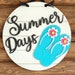 Seasonal Sign With Interchangeable Inserts. Mini Round Inserts for ...