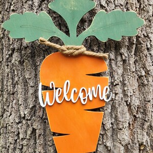 Carrot Door Sign | Easter Welcome - Etsy