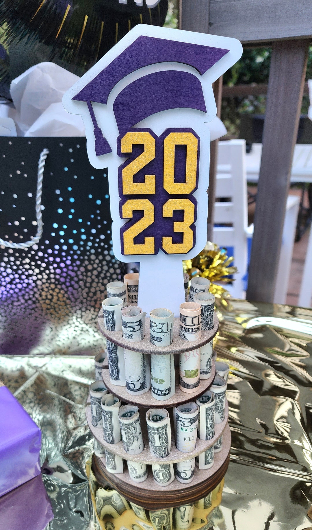 Graduation Cash Cake. Money Tree for Graduate. Custom Graduate Gift. - Etsy
