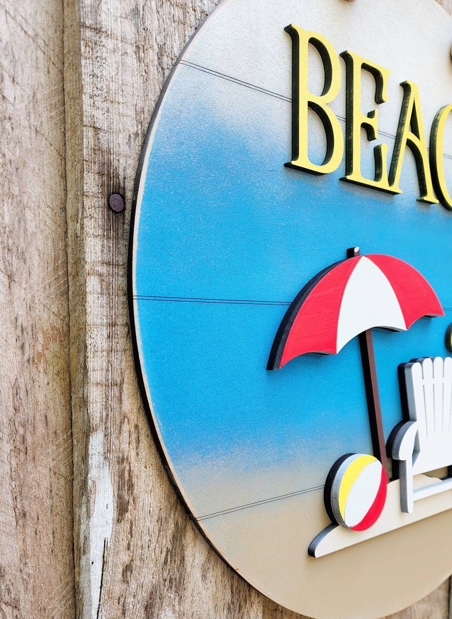 Beach Life Door Sign. Summer Decor Sign. Beach House Sign. - Etsy