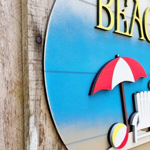 Beach Life Door Sign. Summer Decor Sign. Beach House Sign. - Etsy