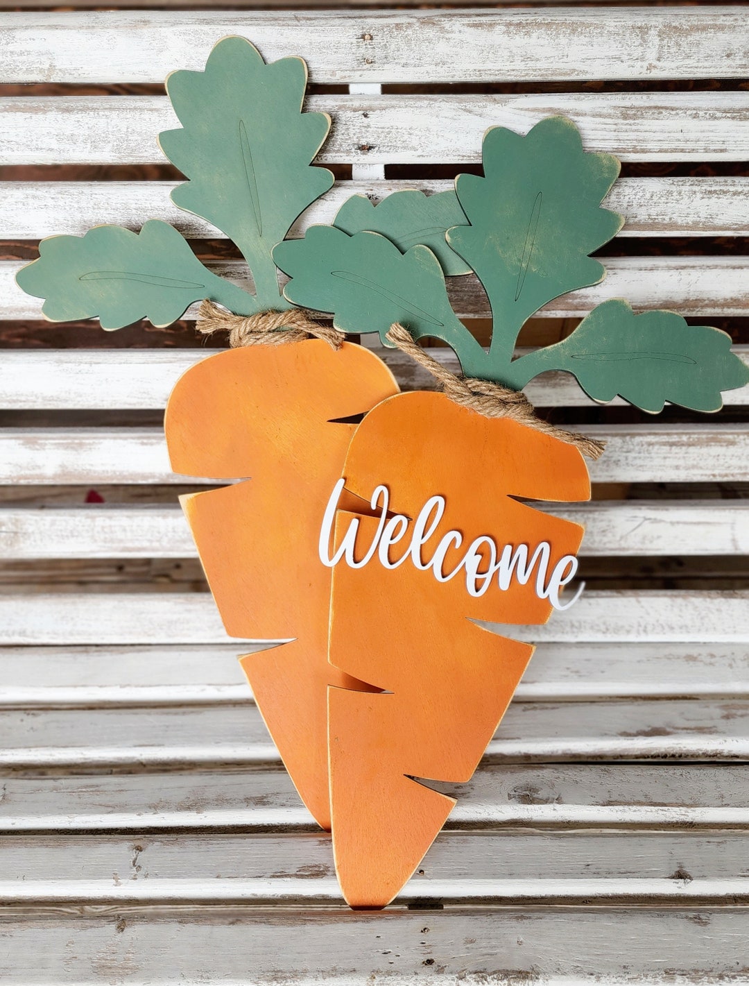 Carrot Door Sign | Easter Welcome - Etsy