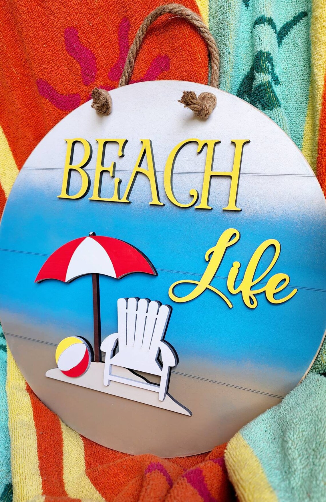 Beach Life Door Sign. Summer Decor Sign. Beach House Sign. - Etsy