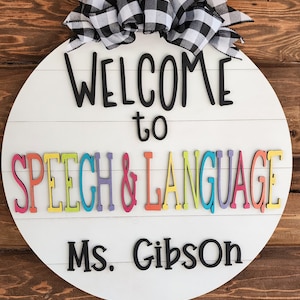 Welcome to Speech. Welcome to Our Classroom. Welcome to My Office. Door ...