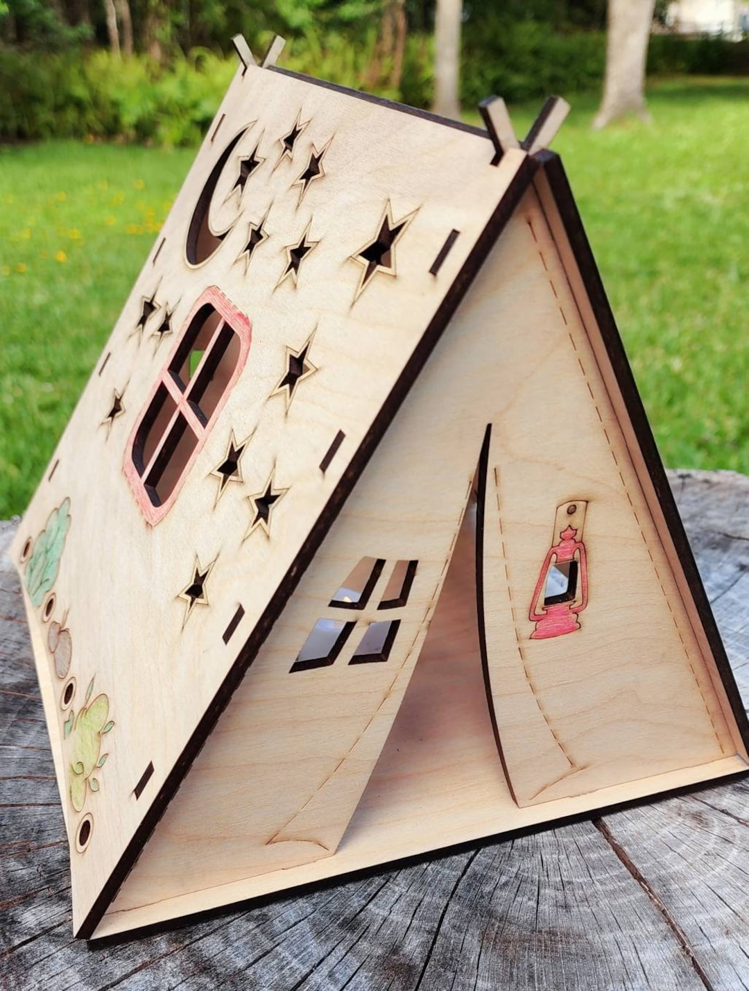DIY Wood Tent Kit. Color & Build Tent Activity. DIY Nightlight Tent. - Etsy