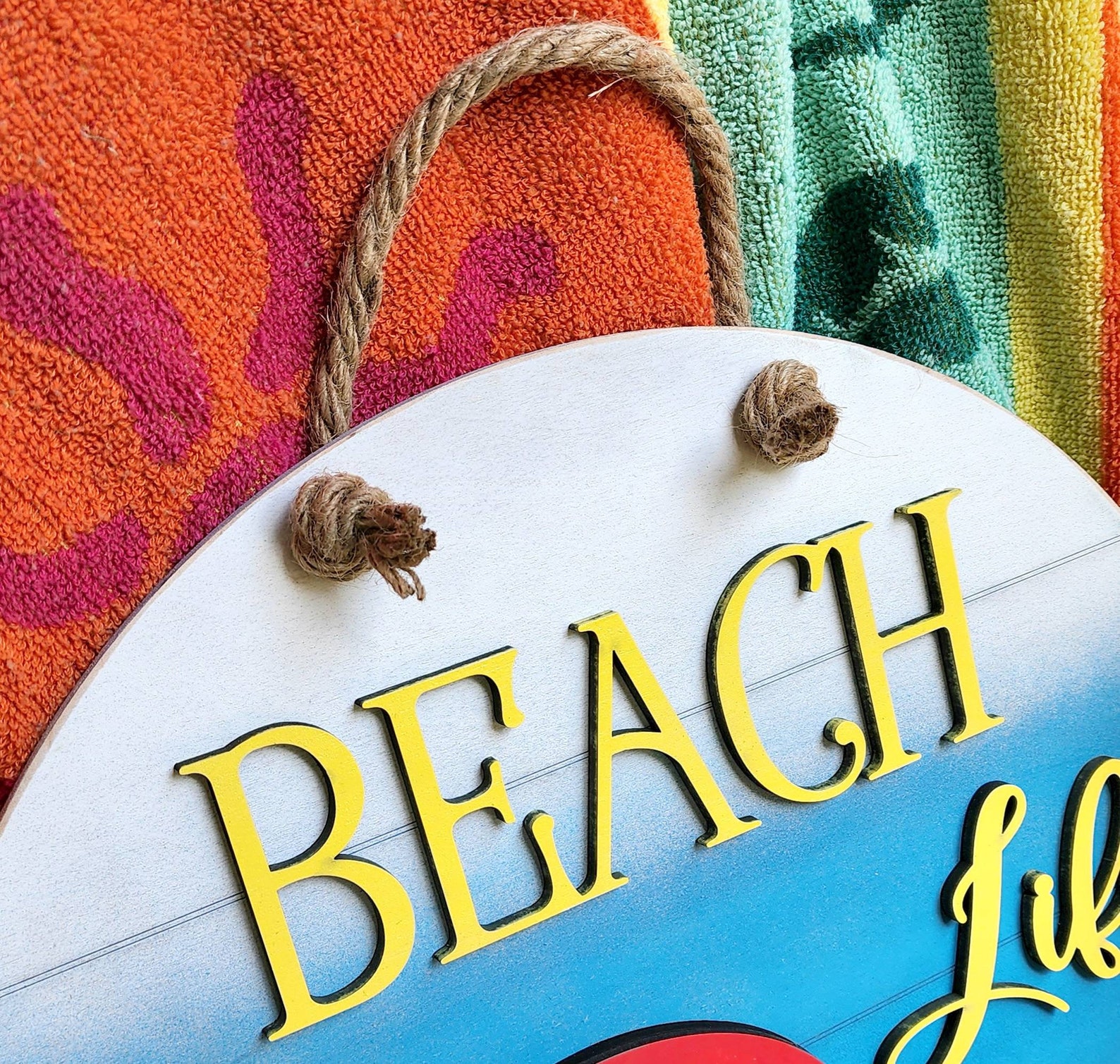 Beach Life Door Sign. Summer Decor Sign. Beach House Sign. - Etsy