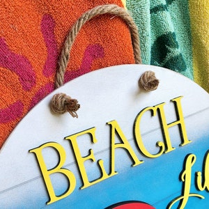 Beach Life Door Sign. Summer Decor Sign. Beach House Sign. - Etsy