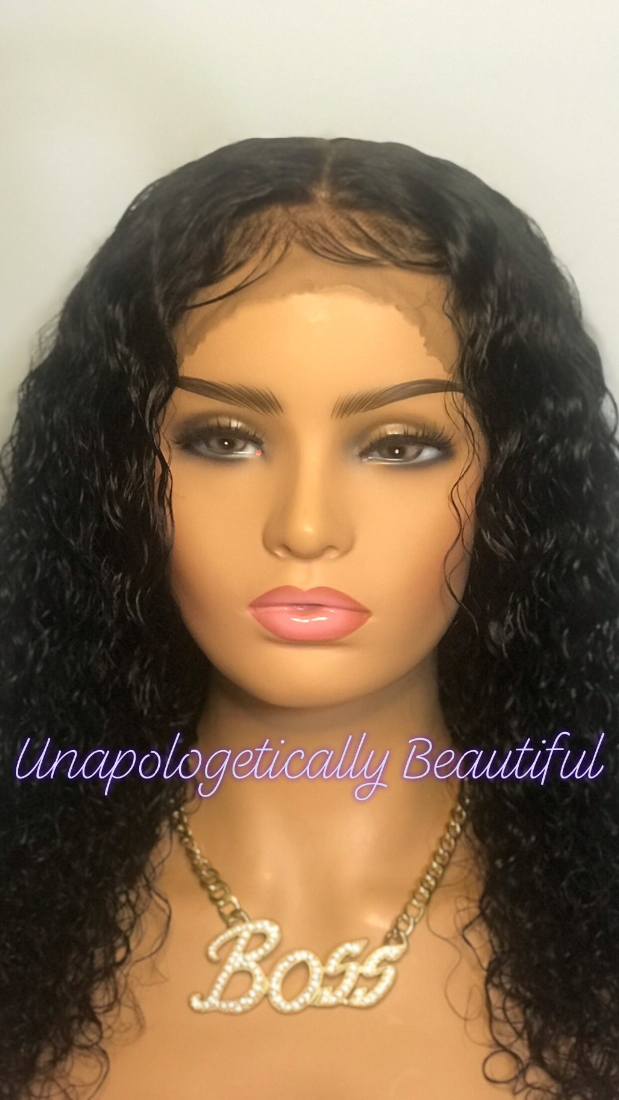 Real Scalp Illusion Frontal Wig Curly - Sara - Etsy