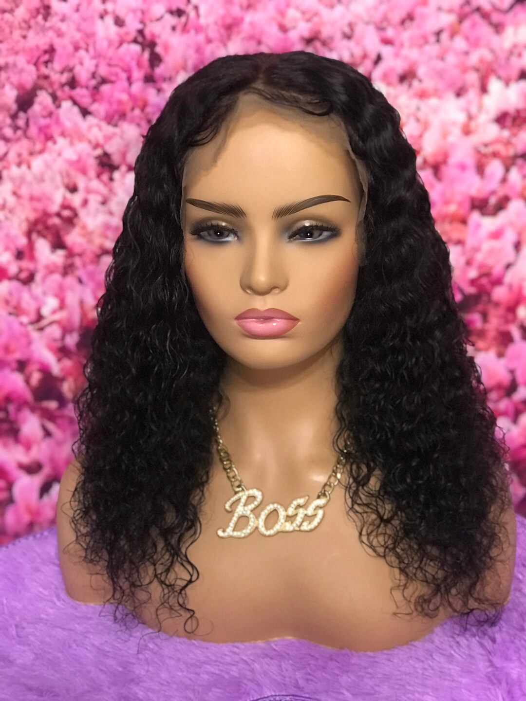 Real Scalp Illusion Frontal Wig Curly - Sara - Etsy