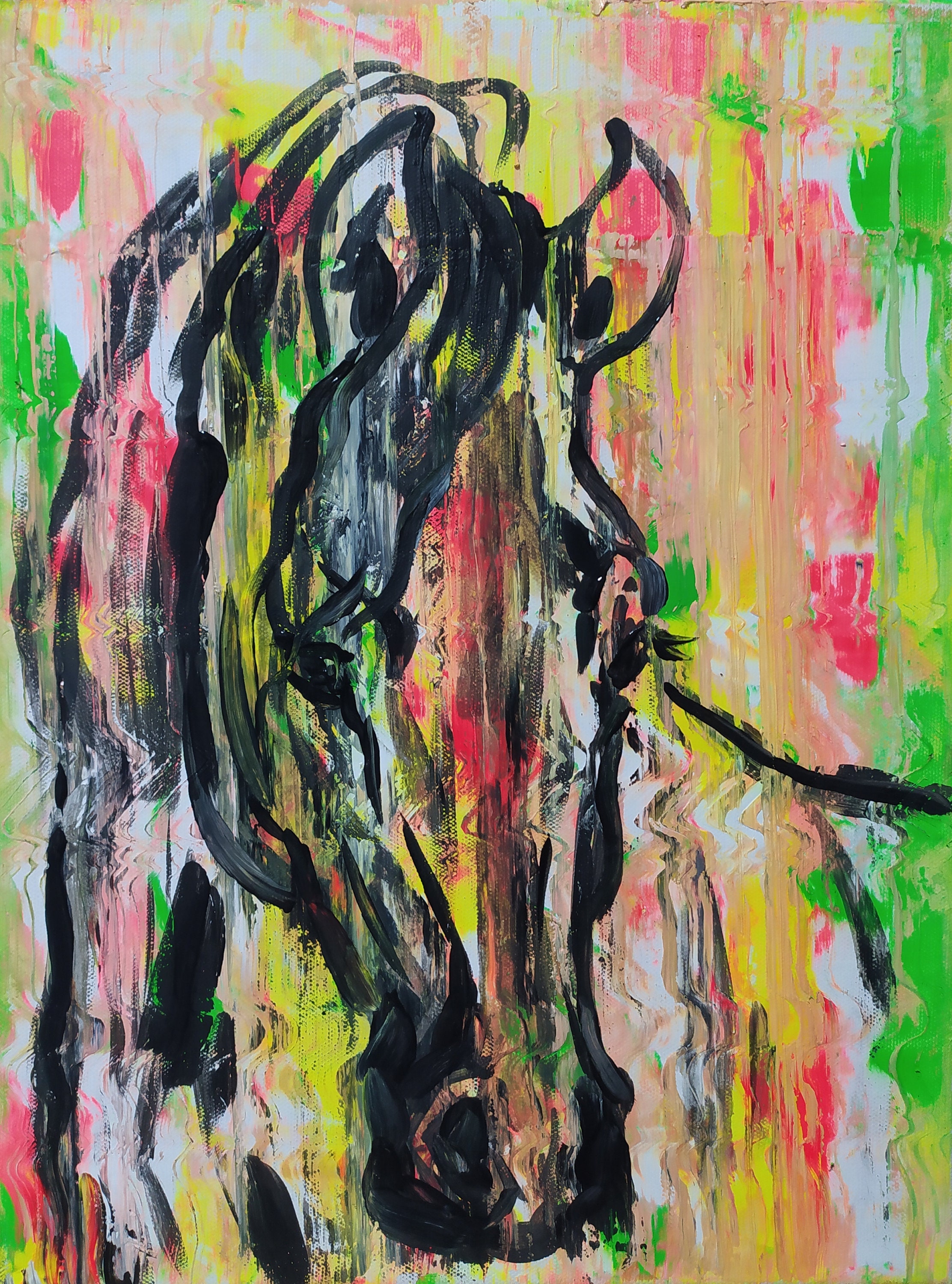 Abstract Horse Head Painting
